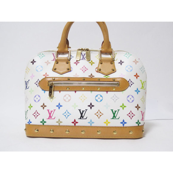 Louis Vuitton | Bags | Louis Vuitton Monogram Multi White Alma Handbag ...